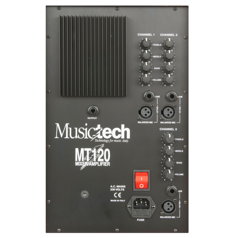 Musictech MT 120 mikserivahvistin 120 W - Toiminimi Tero Lahti